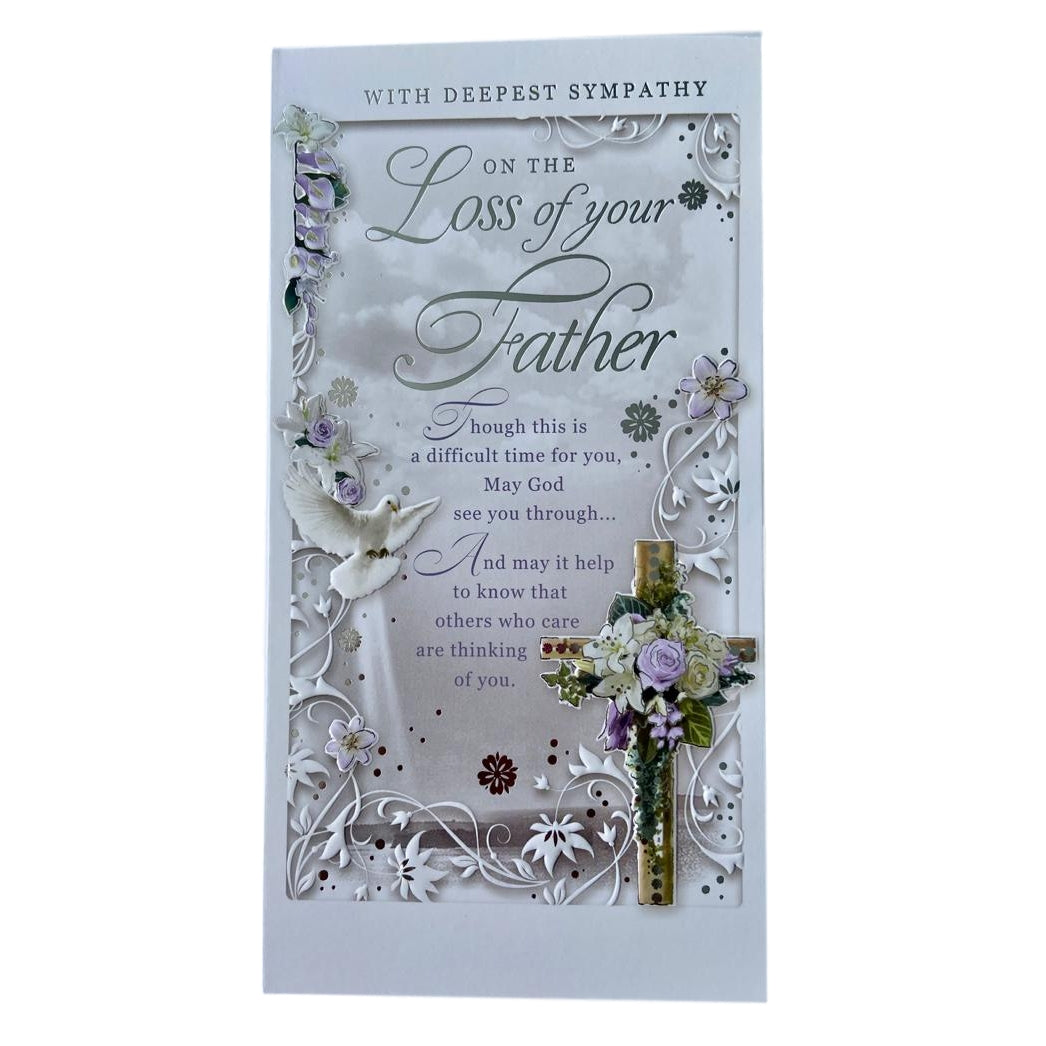 Loss of Father Sympathy Opacity Card– Shop Inc