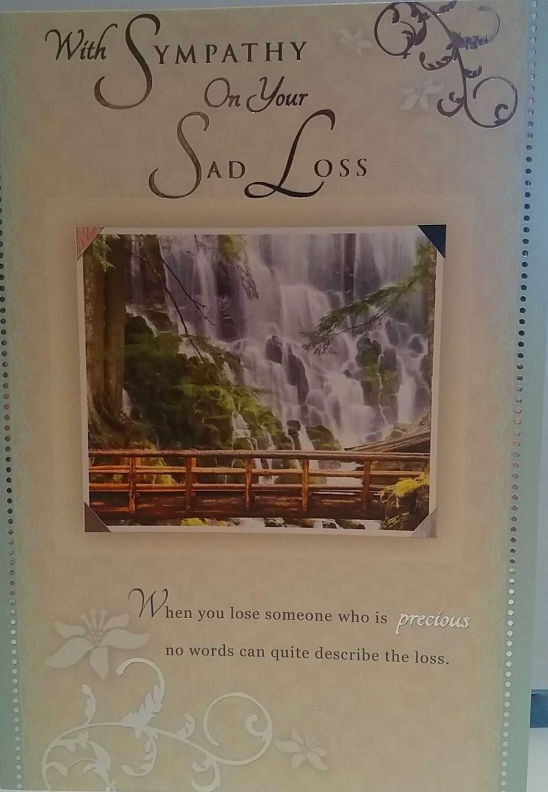 With Sympathy On Your Sad Loss Greeting Card– Shop Inc