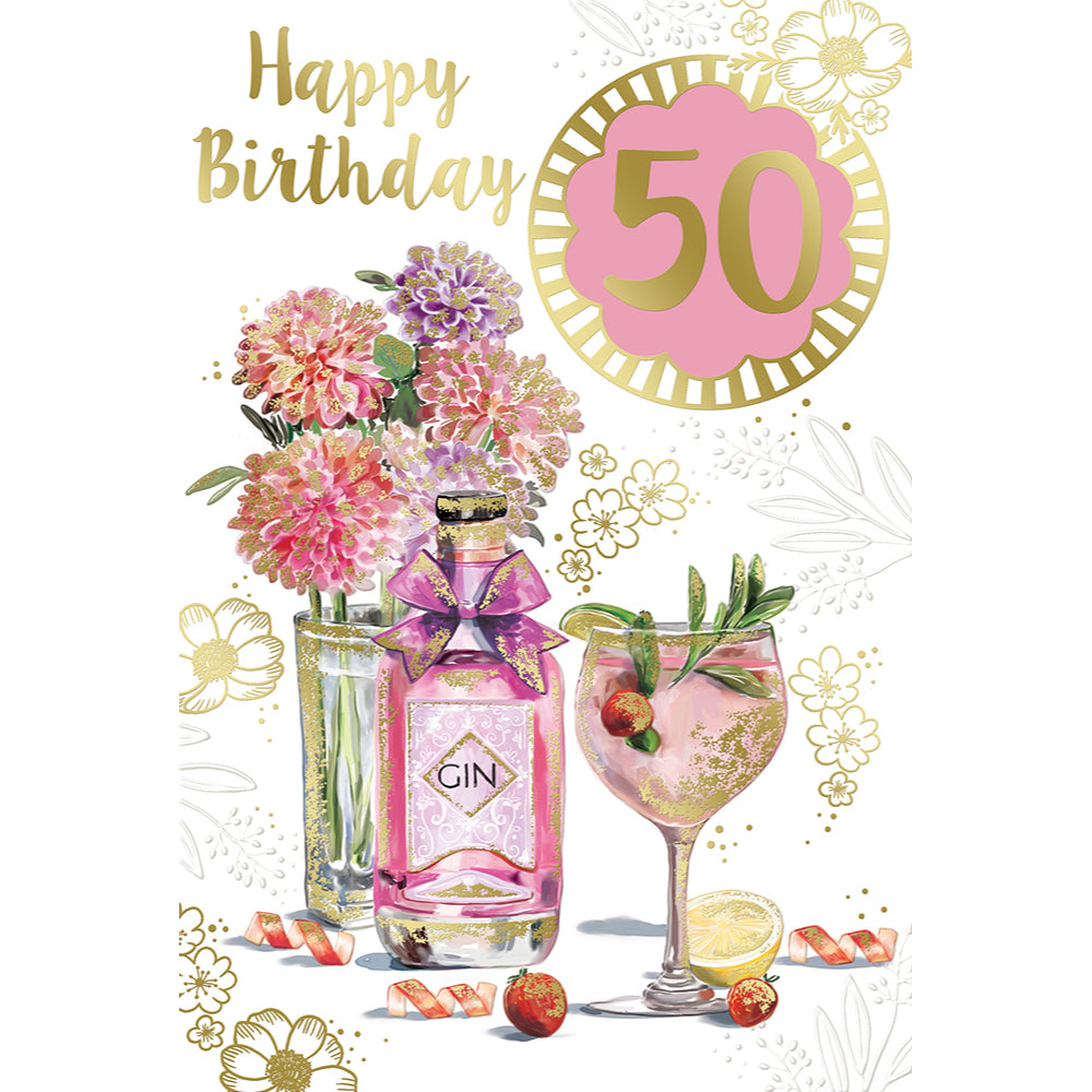 Open Female 50th Celebrity Style Birthday Card– Shop Inc