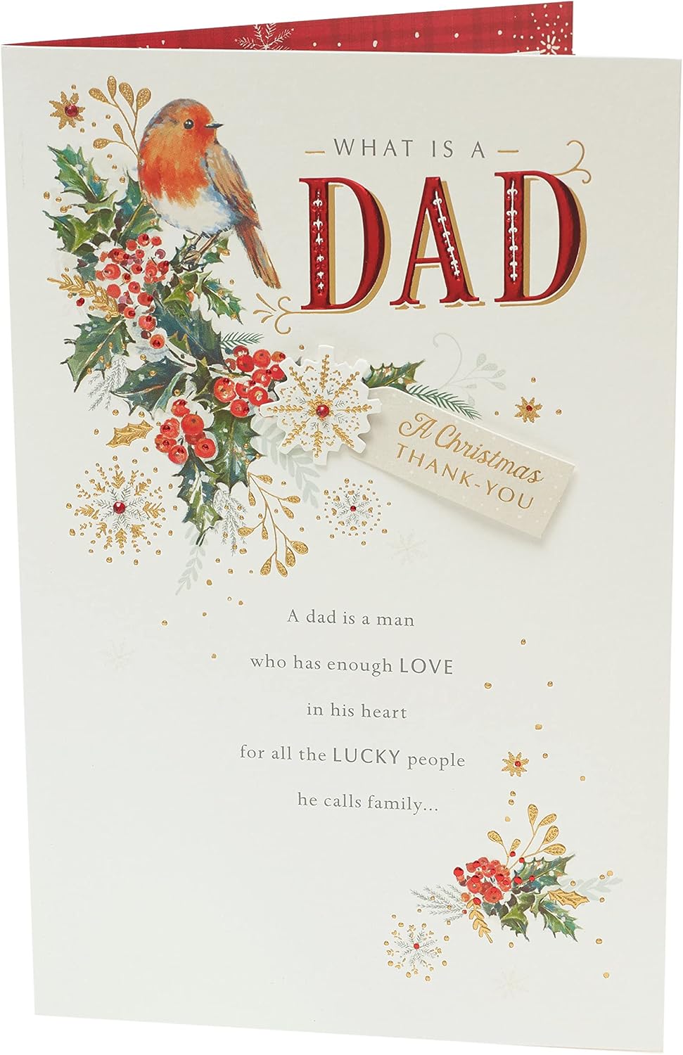 Sentimental Lovely Verse Dad Christmas Card– Shop Inc