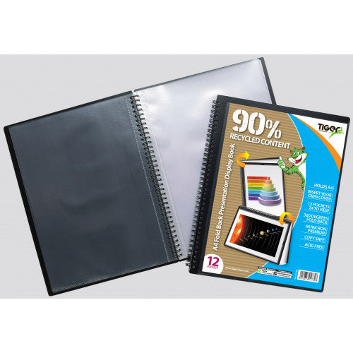 A4 24 Pocket Foldback Presentation Display Book– Shop Inc