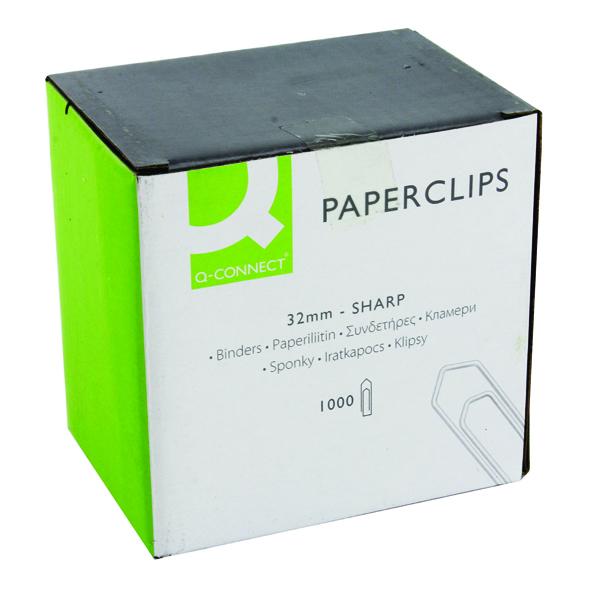 Pack of 1000 No Tear 32mm Paper Clips– Shop Inc