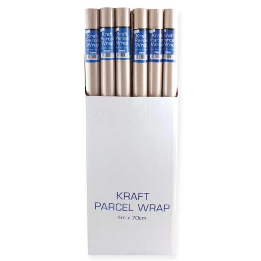 36 Rolls of 4m x 70cm Parcel/Kraft Wraps– Shop Inc