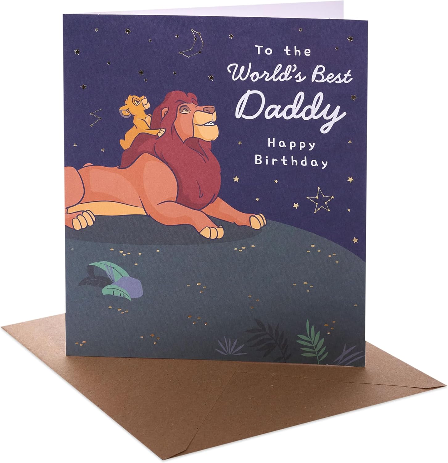 Disney The Lion King Simba & Mufasa Design Daddy Birthday Card– Shop Inc