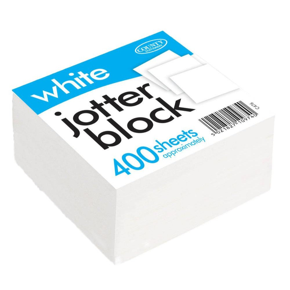 White Jotter Block 400 sheets– Shop Inc