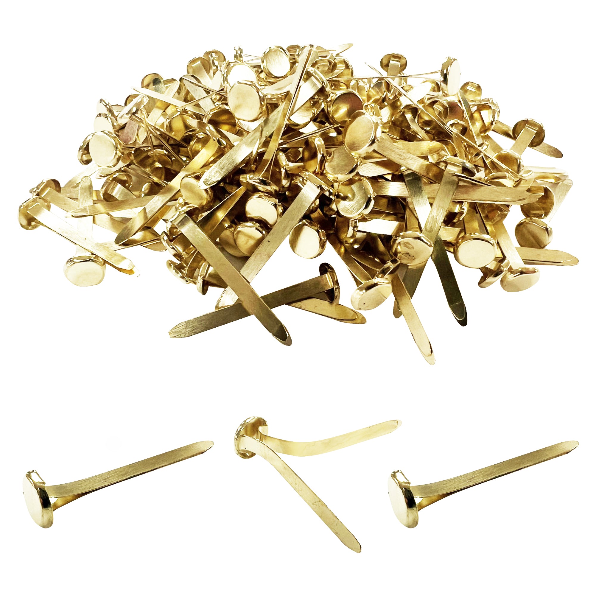 Pack of 200 30mm Brass Paper Fasteners– Shop Inc