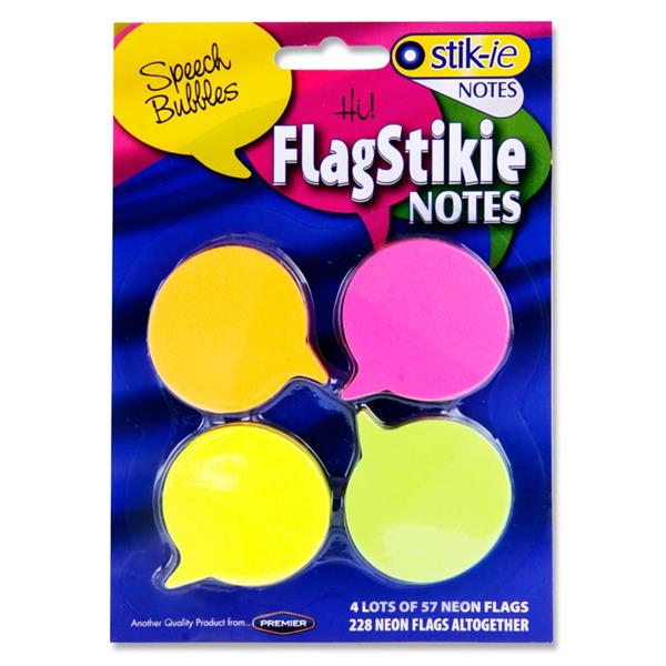 Pack of 228 Speech Bubbles Sticky Notes by Stik-ie– Shop Inc