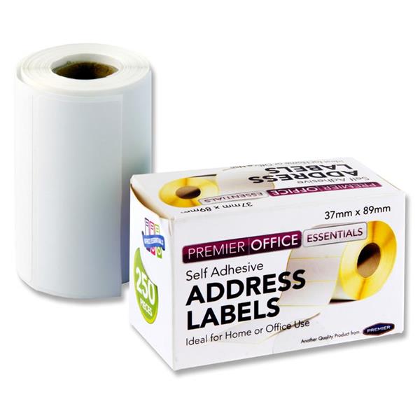 Roll of 250 89x37mm Address Labels by Premier Office– Shop Inc