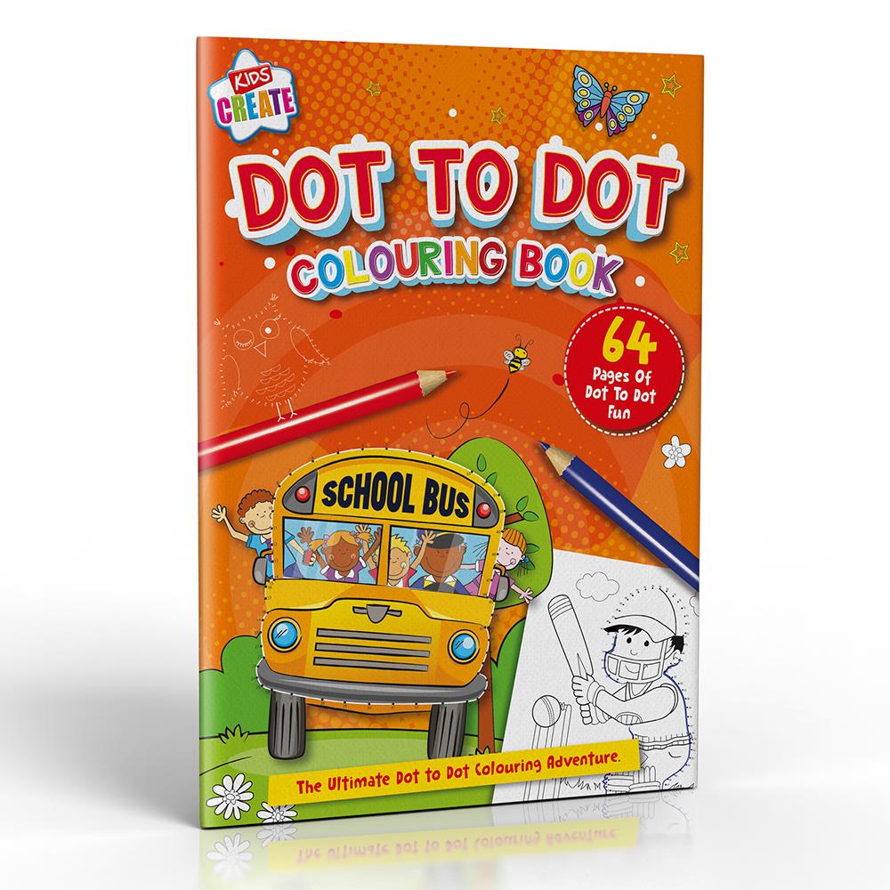 Kids Create Dot to Dot Colouring Book– Shop Inc