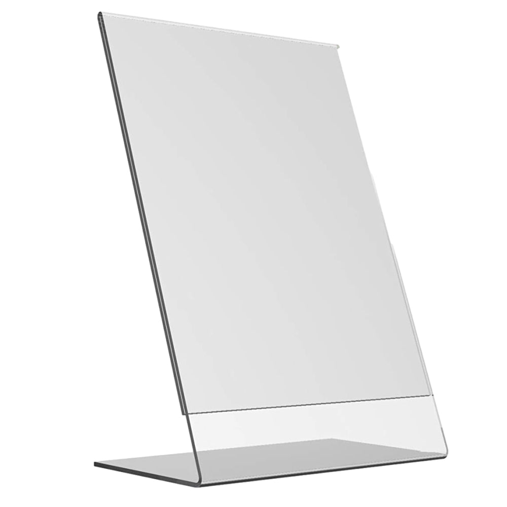 A4 Vertical Design L-Shape Transparent Acrylic Label Sign Holder– Shop Inc