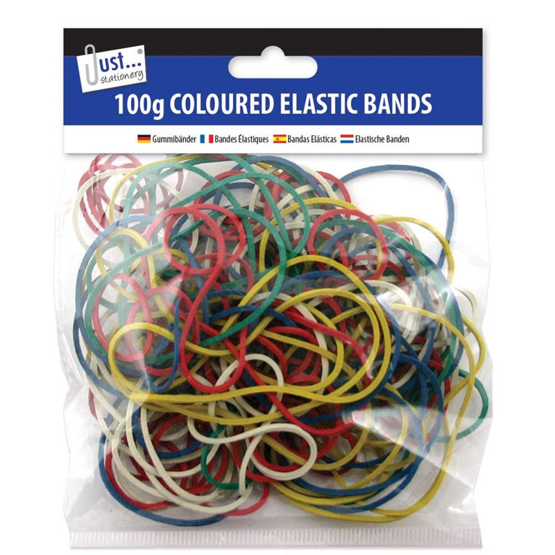 100g Assorted Coloured Elastic Bands– Shop Inc