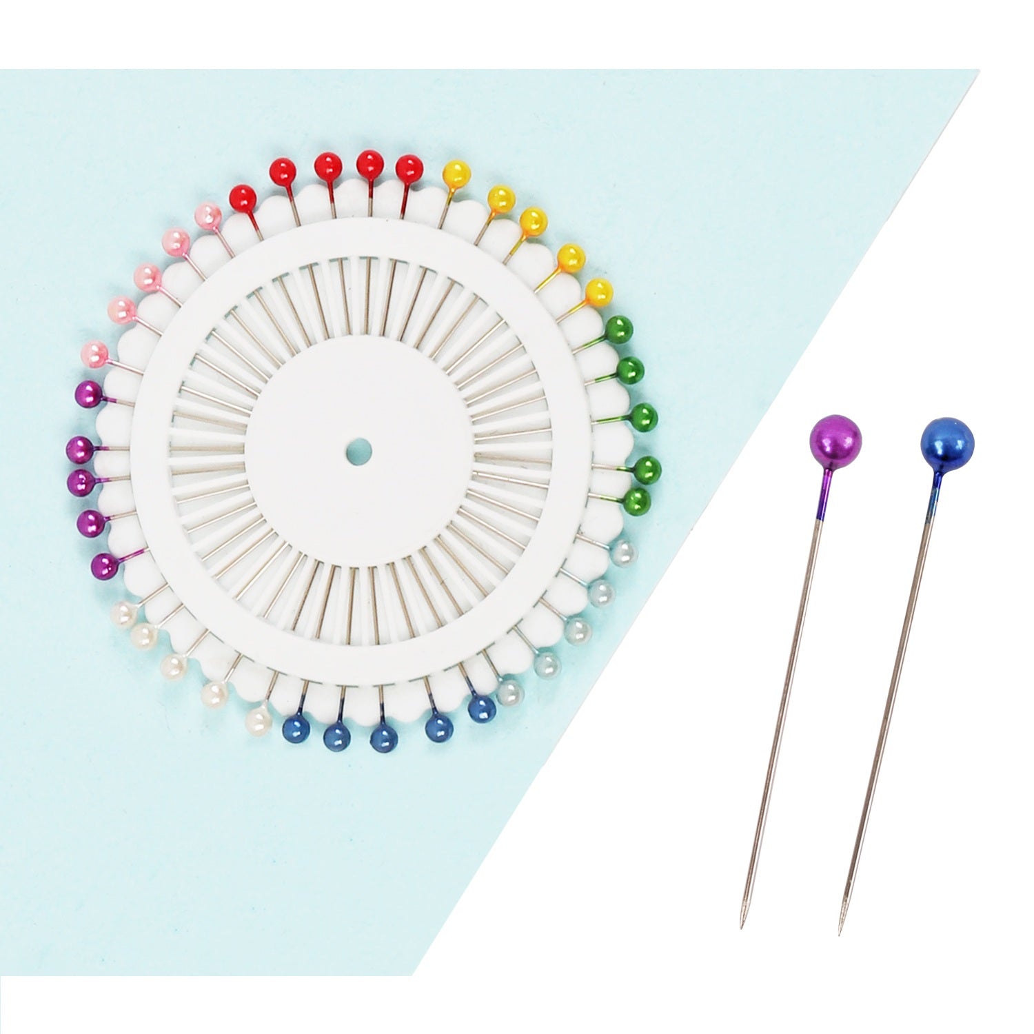 Drum of 480 Coloured Dressmaker Pins– Shop Inc