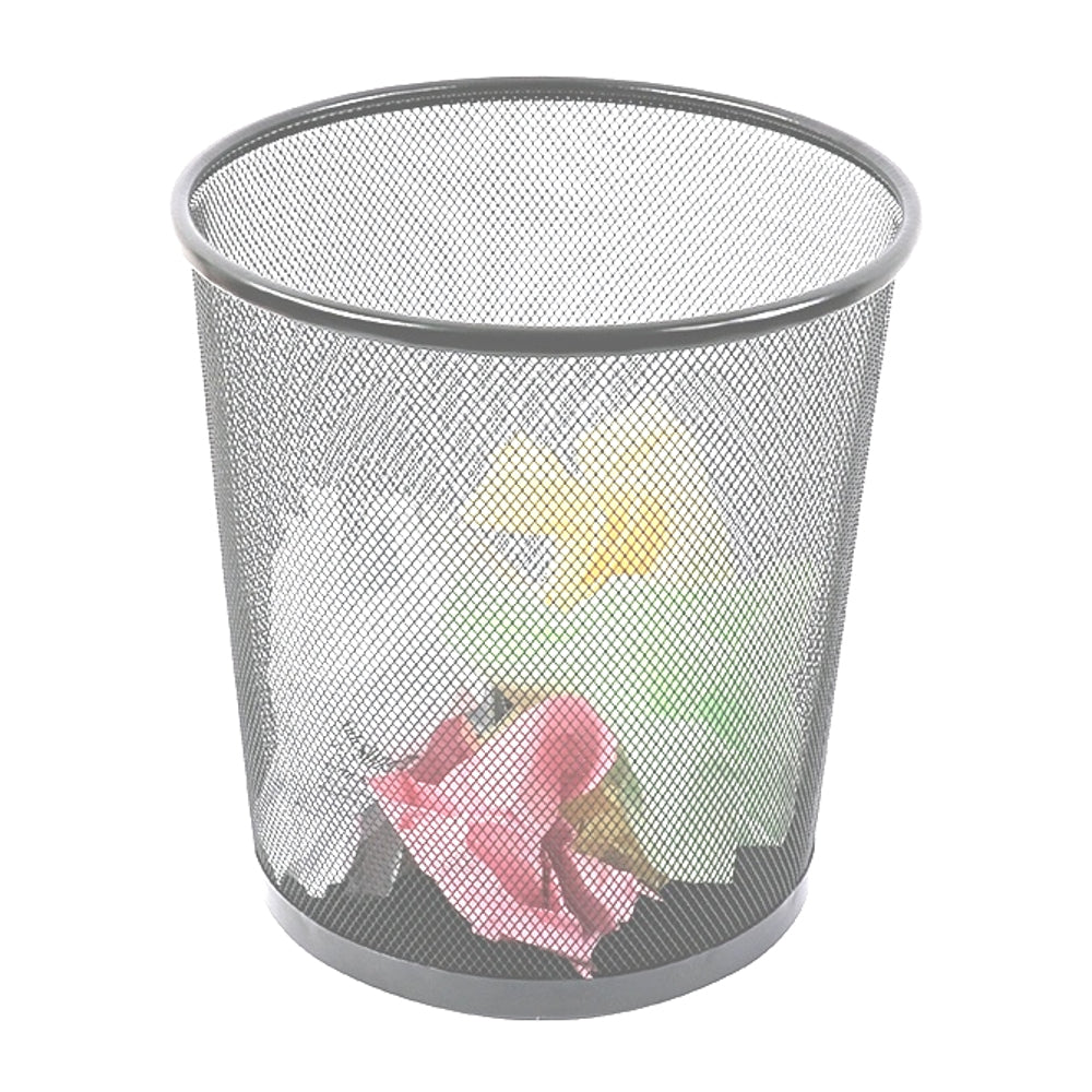 Silver Metal Mesh Bin– Shop Inc