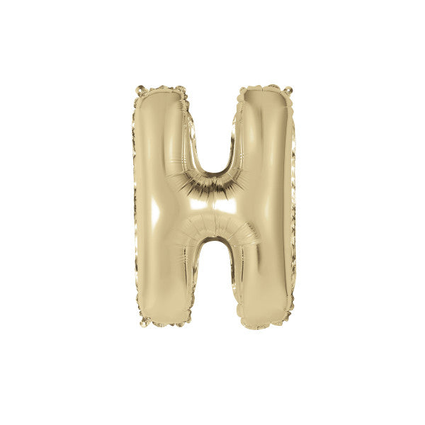 Gold Letter H Shaped Foil Balloon 14"– Shop Inc